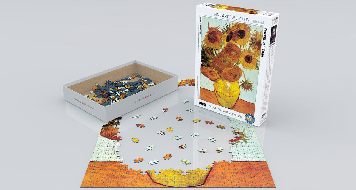 Twelve Sunflowers - Vincent Van Gogh | Fine Art Collection | Eurograph ...