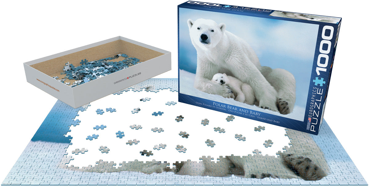 Polar Bear & Baby - Animal Life Photography | Eurographics | 1000 Piec ...