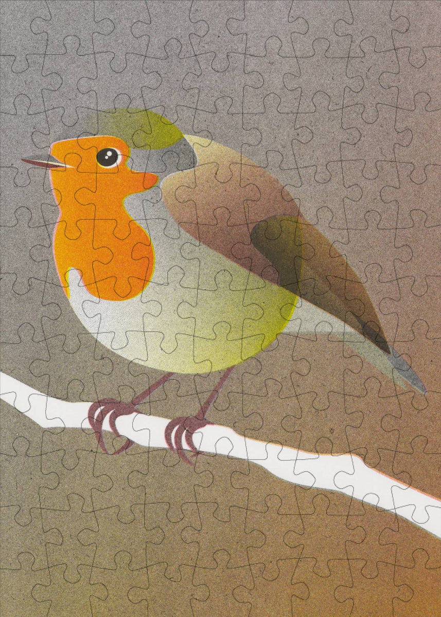 Robin | Happily | 99 Pieces | Mini Jigsaw Puzzle – Puzzles