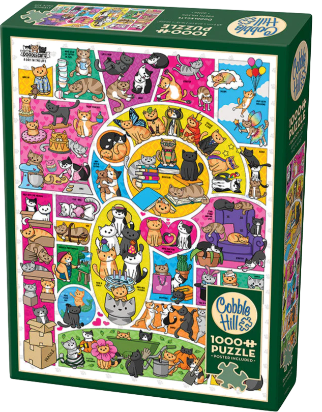 Doodlecats - Beth Wilson | Cobble Hill | 1000 Pieces | Jigsaw Puzzle ...
