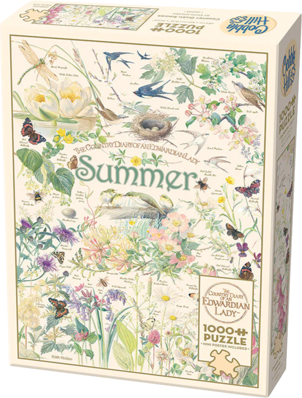 Summer - Country Diary | Edith Holden | Cobble Hill | 1000 Pieces | Ji ...