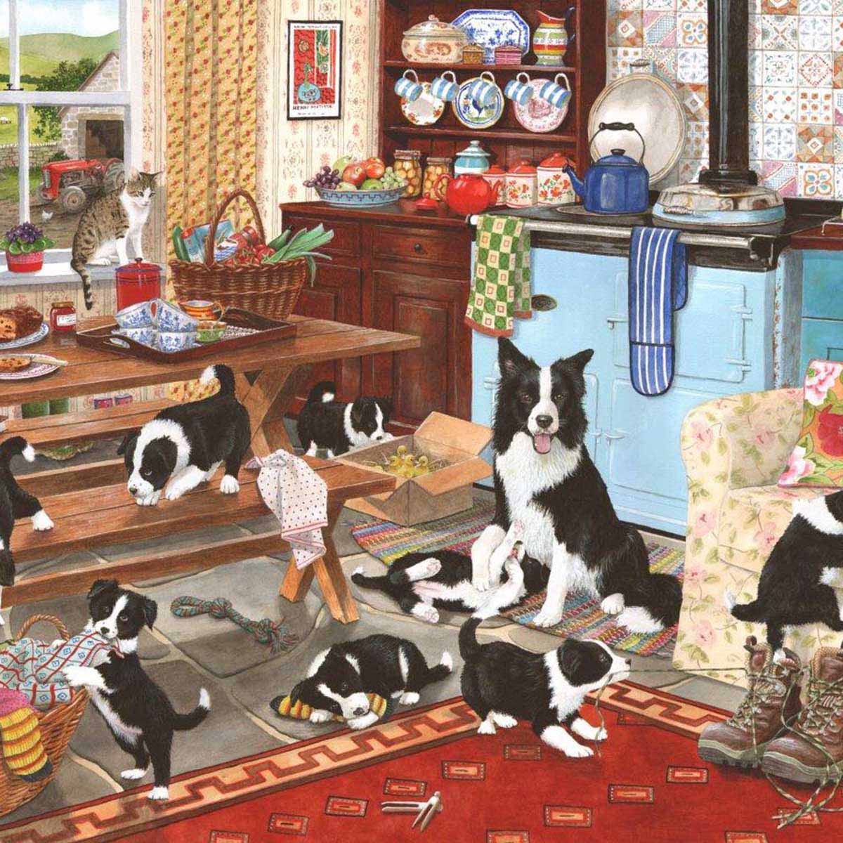 Collie Wobbles - Tracy Hall | House Of Puzzles | 1000 Pieces | Jigsaw ...