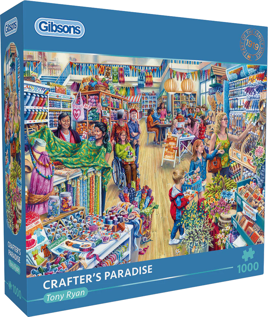 Crafter's Paradise - Tony Ryan | Gibsons | 1000 Pieces | Jigsaw Puzzle ...