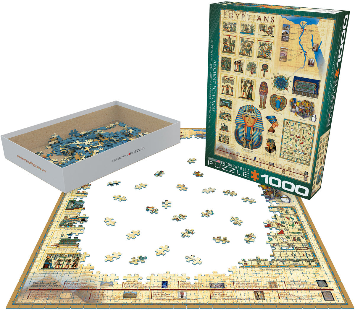 Ancient Egyptians - History | Eurographics | 1000 Pieces | Jigsaw Puzz ...