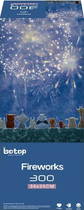Fireworks | Blackcard | Botop | 300 Pieces | Jigsaw Puzzle – Puzzles