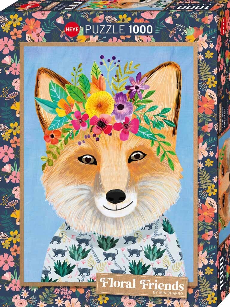 Friendly Fox - Floral Friends | Mia Charro | Heye | 1000 Pieces | Jigs ...