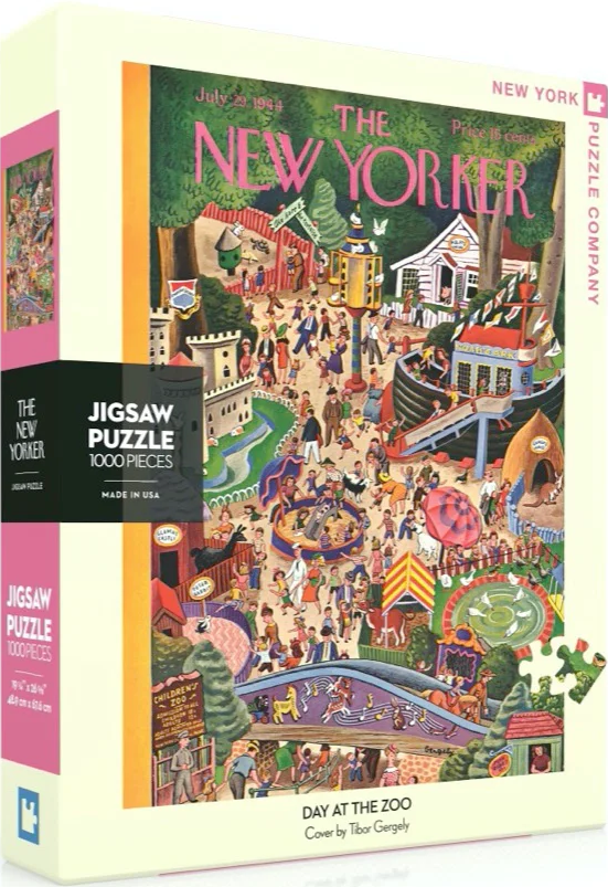 Day At The Zoo - Tibor Gergely | New York Puzzle Company | 1000 Pieces ...