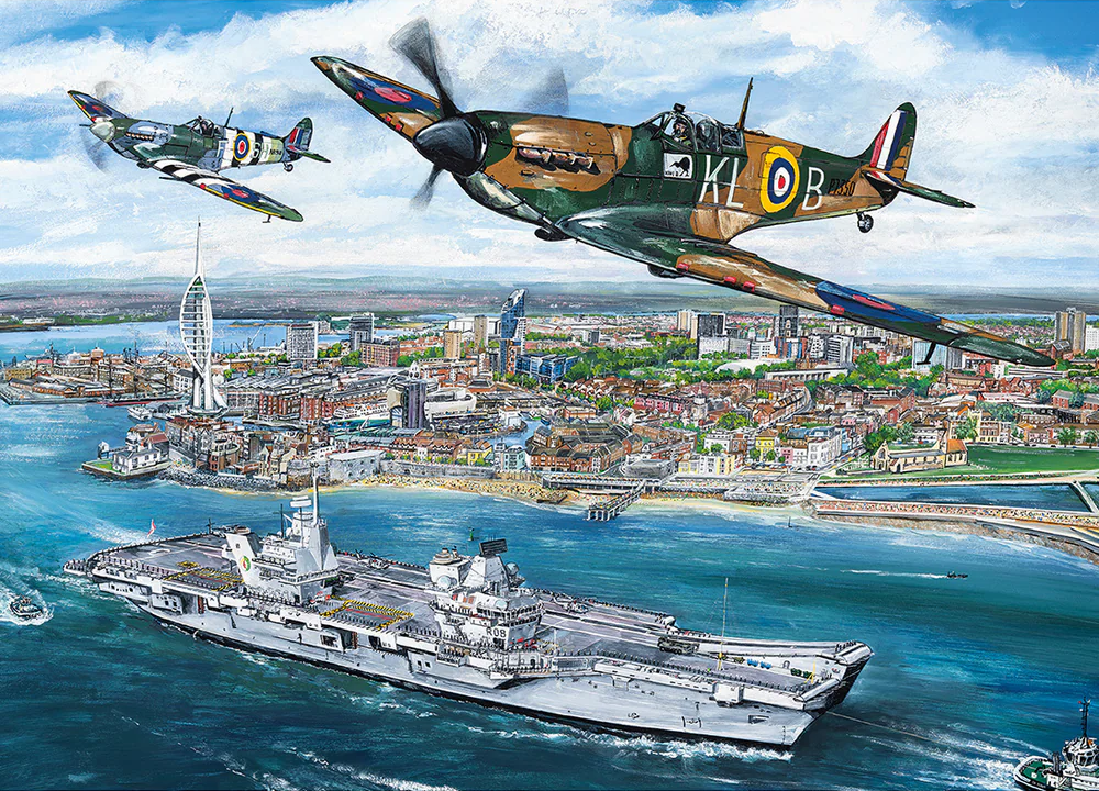 Portsmouth Flypast - Matthew Emeny | Gibsons | 1000 Pieces | Jigsaw Pu ...