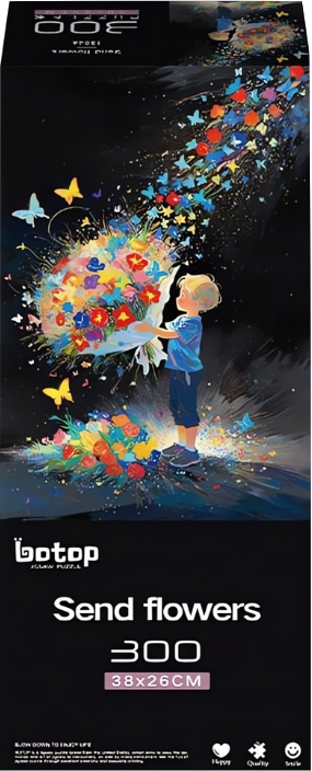 Send Flowers | Blackcard | Botop | 300 Pieces | Jigsaw Puzzle – Puzzles