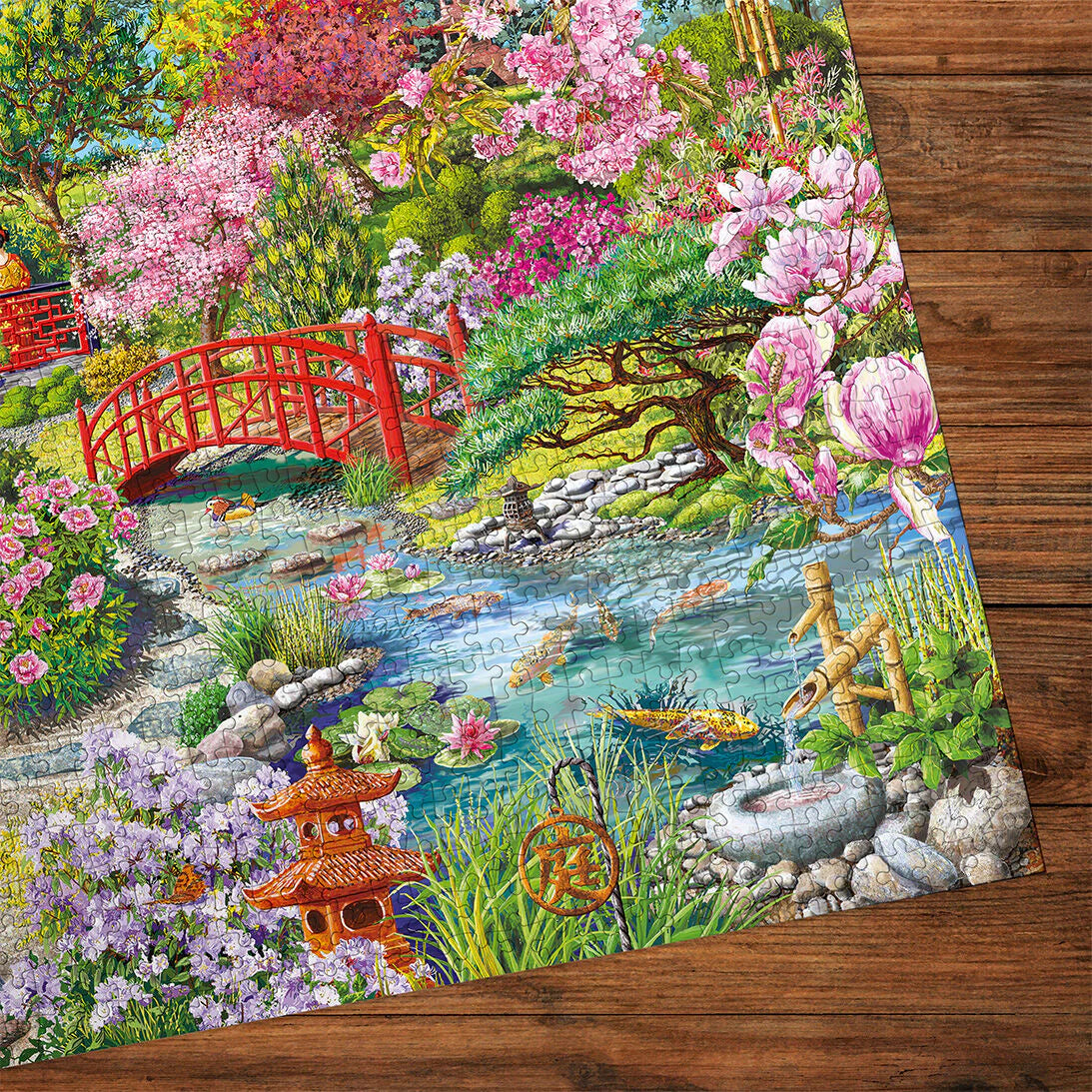 The Japanese Garden - Janice Daughters | Gibsons | 1000 Pieces | Jigsa ...