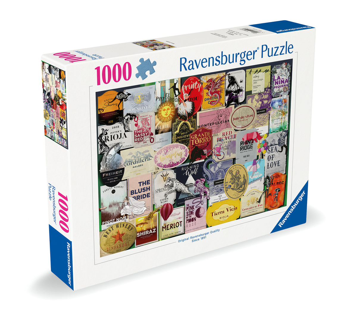 Wine Labels | Ravensburger | 1000 Pieces | Jigsaw Puzzle – Puzzles