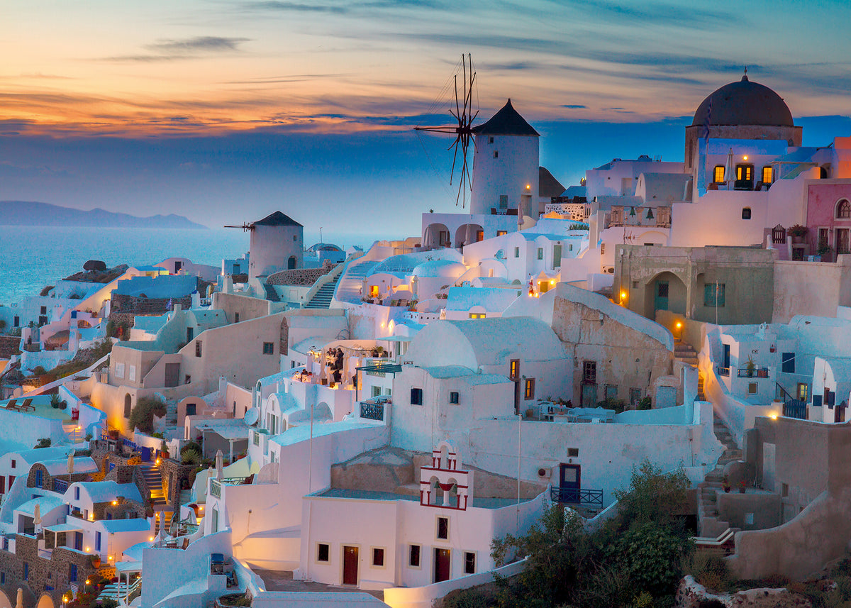 Evening in Santorini | Ravensburger | 1000 Pieces | Jigsaw Puzzle ...