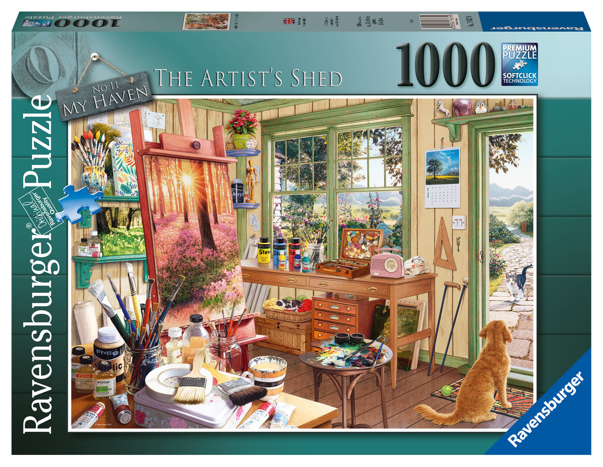 The Artist's Shed - My Haven No.11 | Ravensburger | 1000 Pieces | Jigs ...