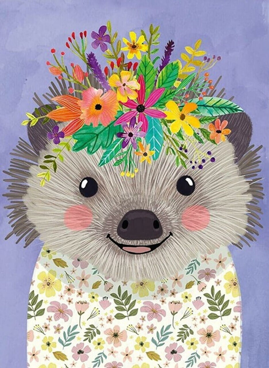 Funny Hedgehog - Floral Friends | Mia Charro | Heye | 500 Pieces | Jig ...